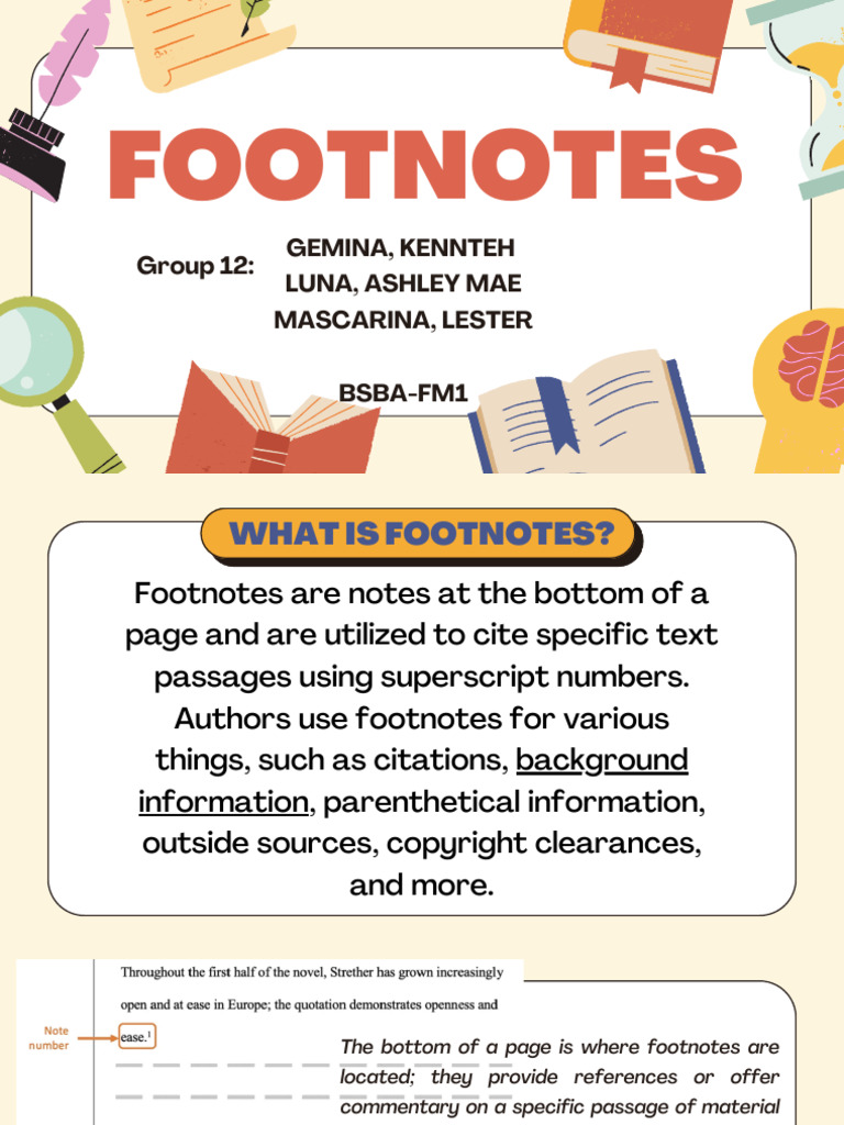 FOOTNOTES | PDF | Note (Typography) | Citation
