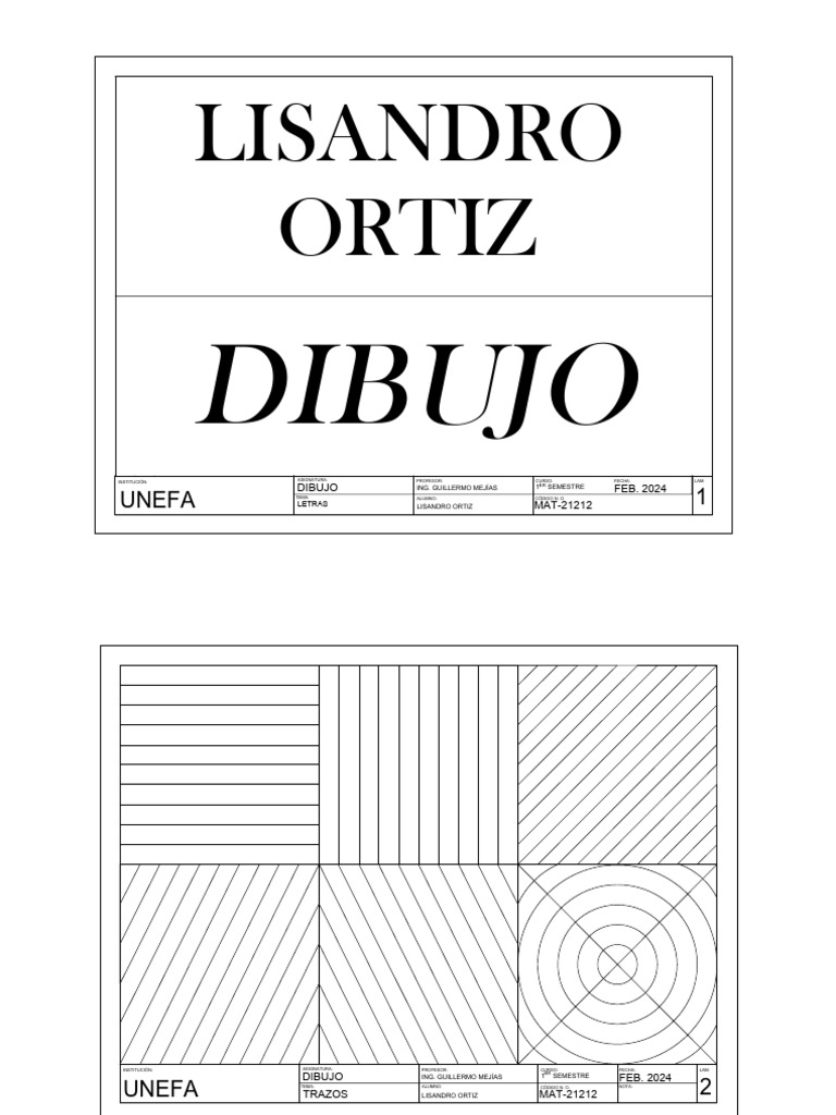 Laminas de Dibujo en AutoCad | PDF