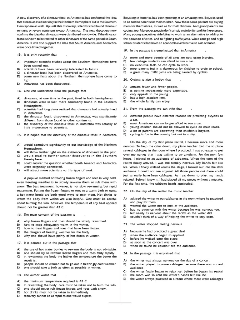 Reading-Comprehension-Test-2-4 Dec | PDF