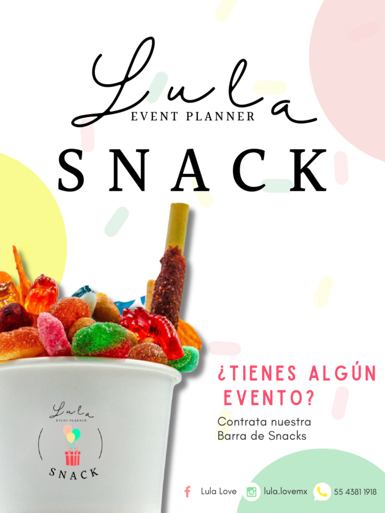 Menú Lula Snack Bar | PDF | Alimentos | Cocina