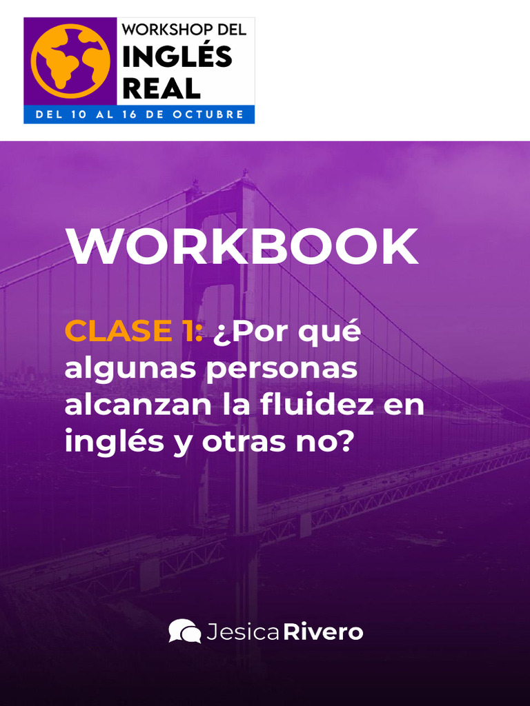 Workbook Clase 1 - Workshop Del Inglés Real | PDF | Música grabada
