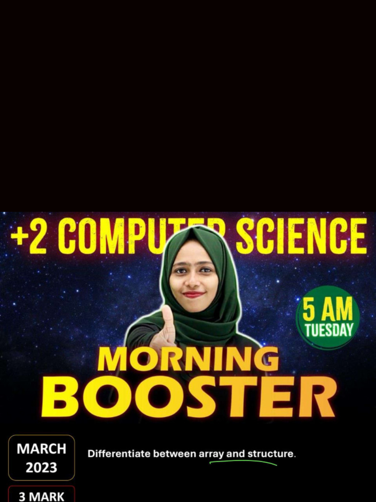 +2 Cs Morning Booster Notes | PDF