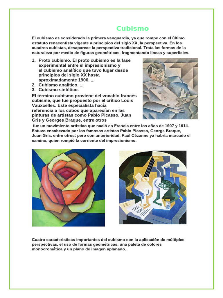 Cubismo FR | PDF | Cubismo | Movimientos de arte