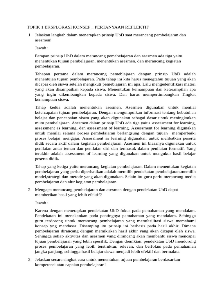 TOPIK 1 EKSPLORASI KONSEP | PDF