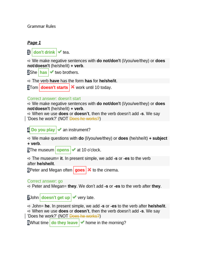 Grammar Rules | PDF | Linguistic Typology | Linguistics