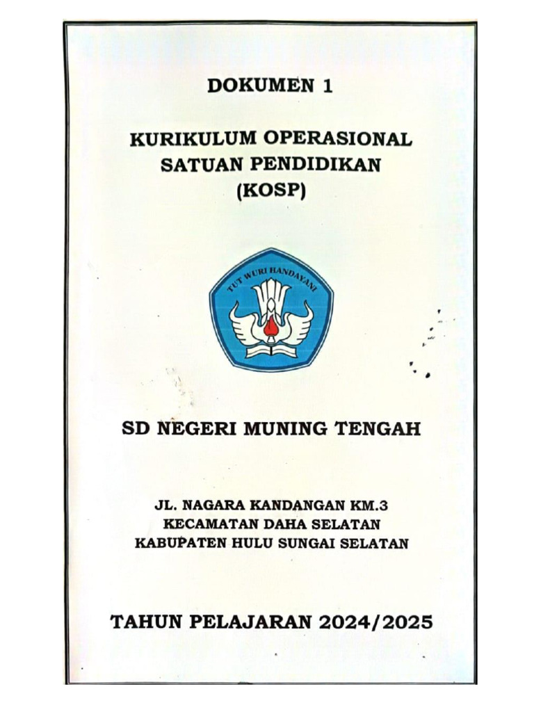 Kosp Tahun 2024 2025 | PDF
