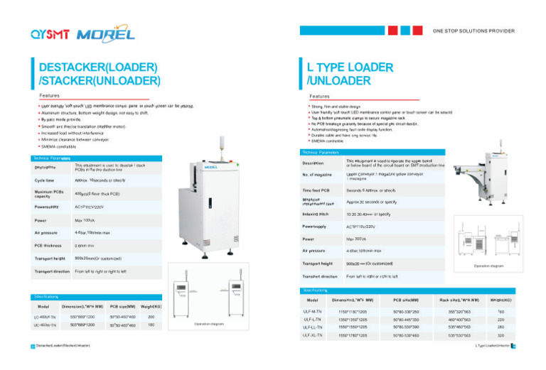 Destacker Loader Unloader Datasheet | PDF