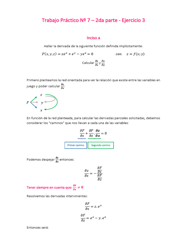 Derivadas Implícitas: Ejercicios Resueltos | PDF | Derivado | Análisis ...