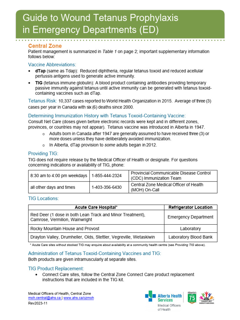 if-hp-phys-moh-cz-guide-wound-tetanus-phophy-ed | PDF | Medicine ...