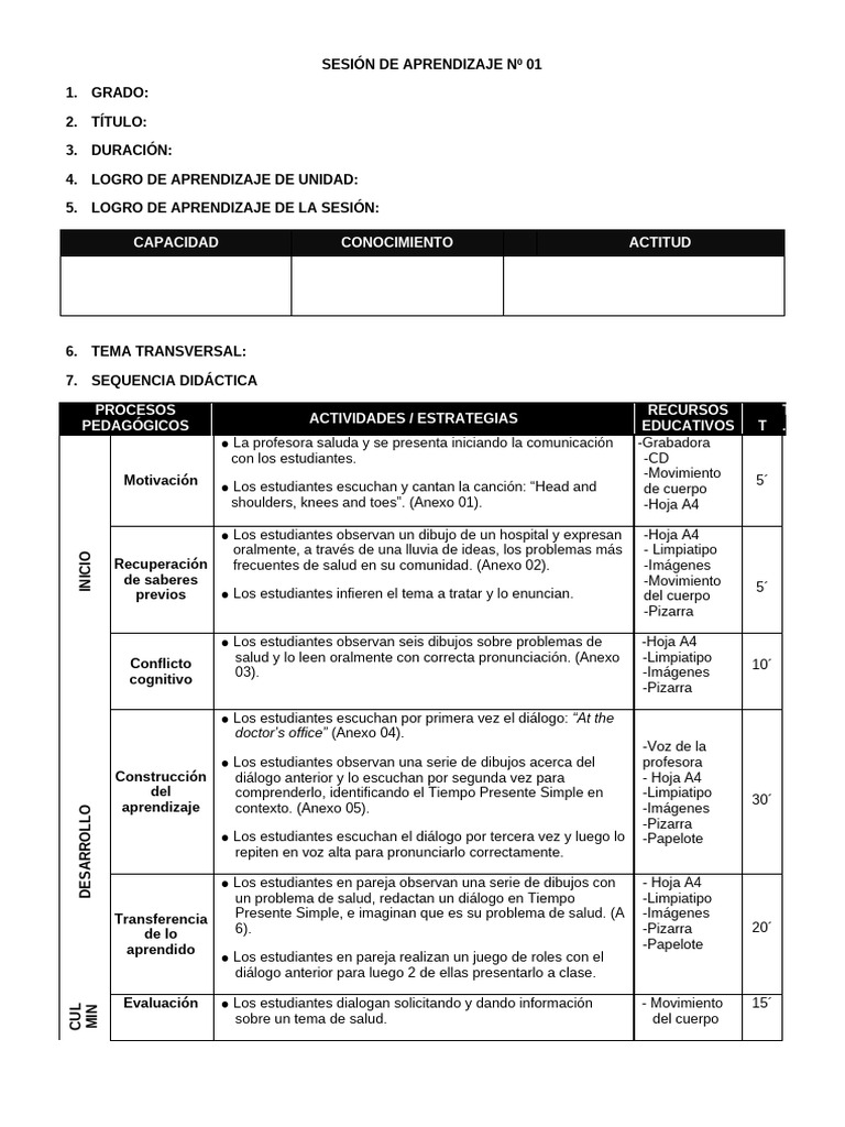 Sesion Final Modelo | PDF | Evaluación | Aprendizaje
