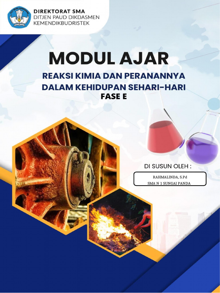 Modul Ajar Kimia (IHSAN) - REAKSI KIMIA DAN PERANANNYA DALAM KEHIDUPAN SEHARI-HARI - Fase E | PDF