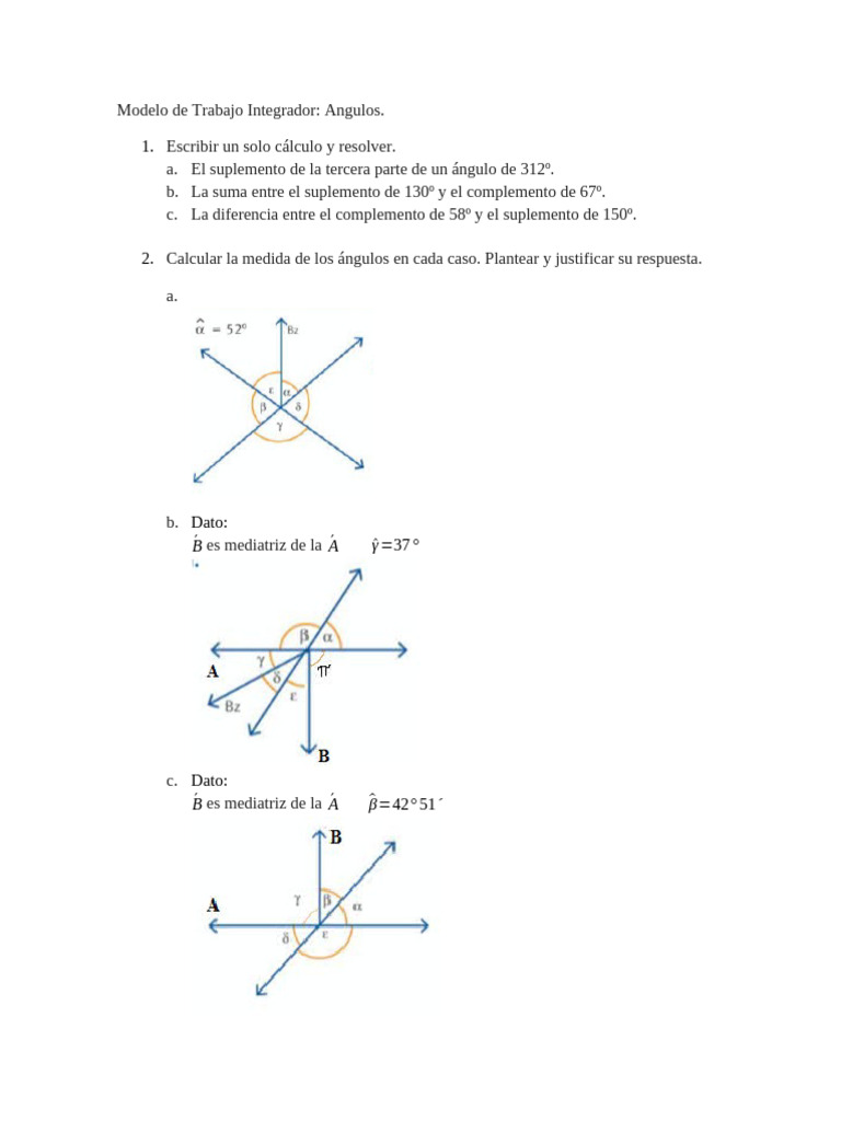 Modelo de Trabajo Integrador Angulos 1 | PDF