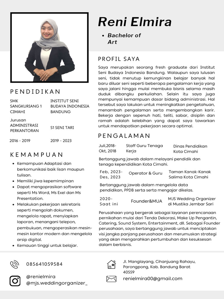 Curriculum Vitae Reni Elmira | PDF