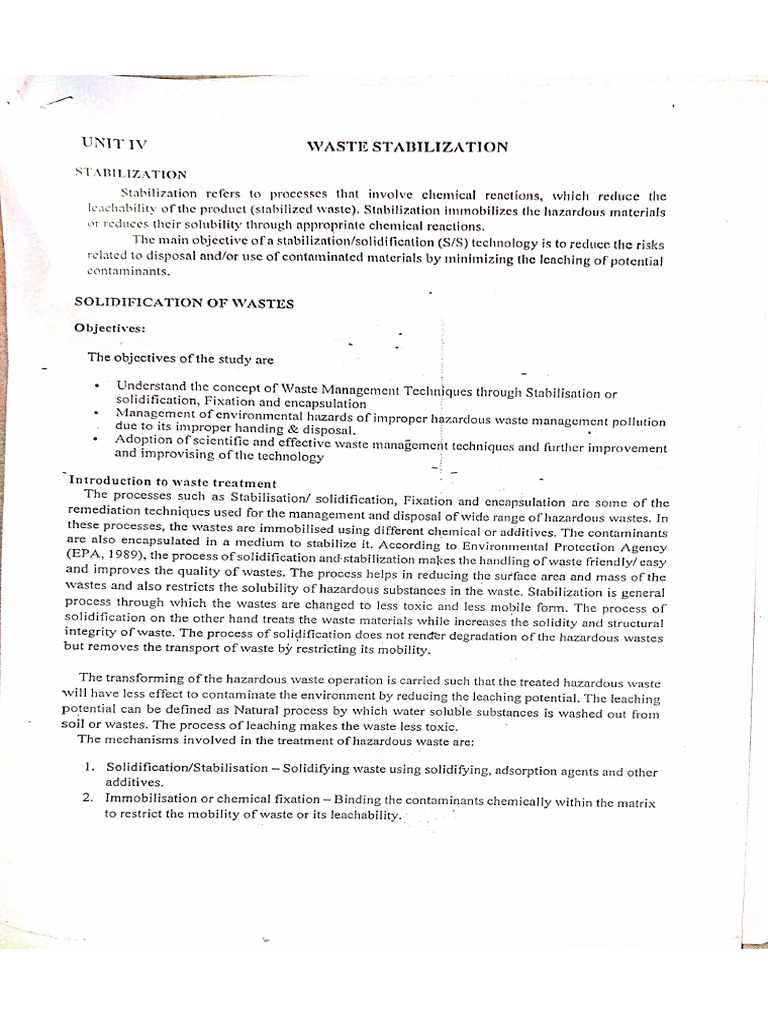 Geo-Environmental Engineering Unit 4 PDF | PDF