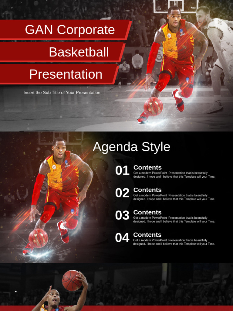 Professional Basketball Player Sports PowerPoint | PDF | Infographics ...