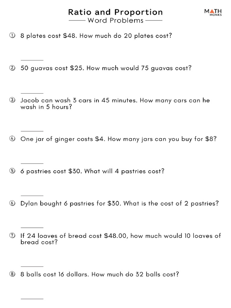 Ratio-Proportion-Word-Problems-Worksheet-with-Answers | PDF