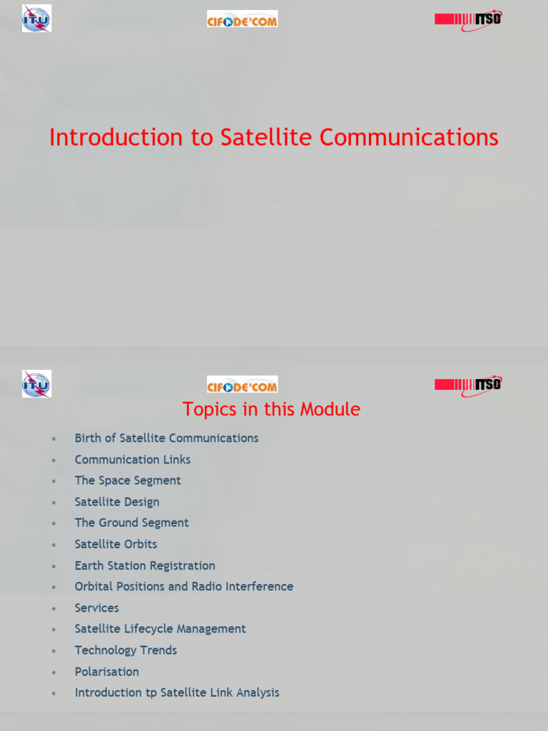 Basics of Satellite Communications | PDF | Polarization (Waves) | Modulation