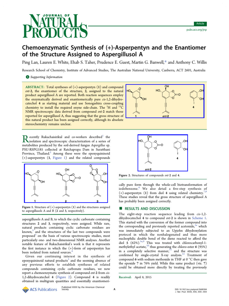 JNP (+) - Asperpentyn | PDF | Chemistry | Chemical Substances