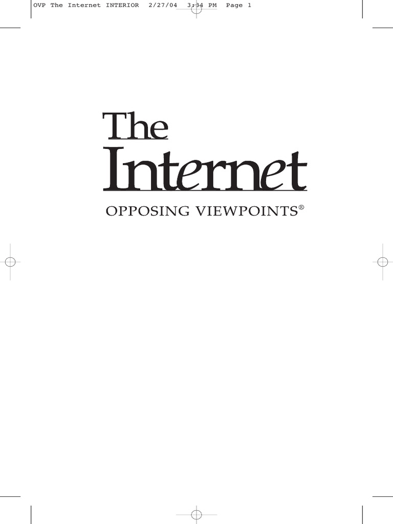 Helen Cothran - The Internet_ Opposing Viewpoints-Greenhaven Press ...