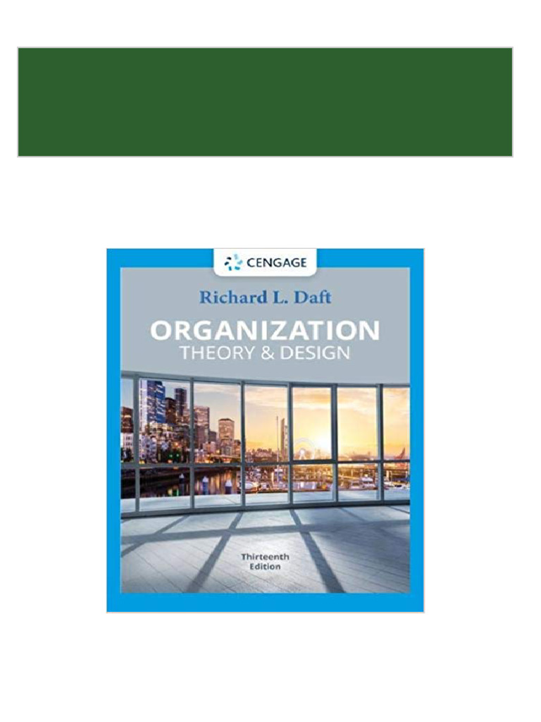 (FREE PDF Sample) (Ebook PDF) Organization Theory & Design 13th Edition ...