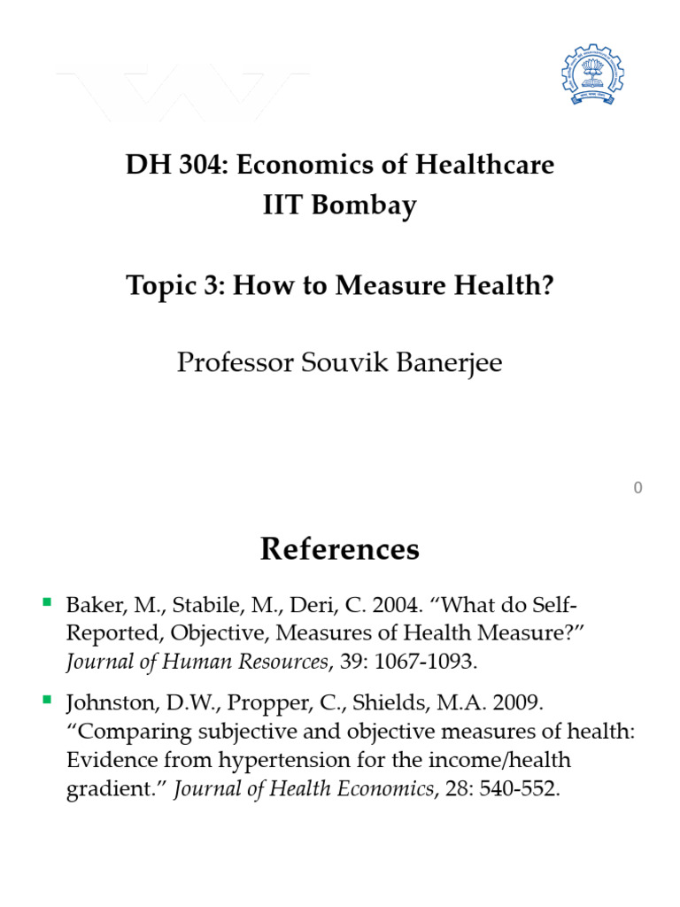 Topic 3 - How To Measure Health | PDF | Chronic Condition | Hypertension
