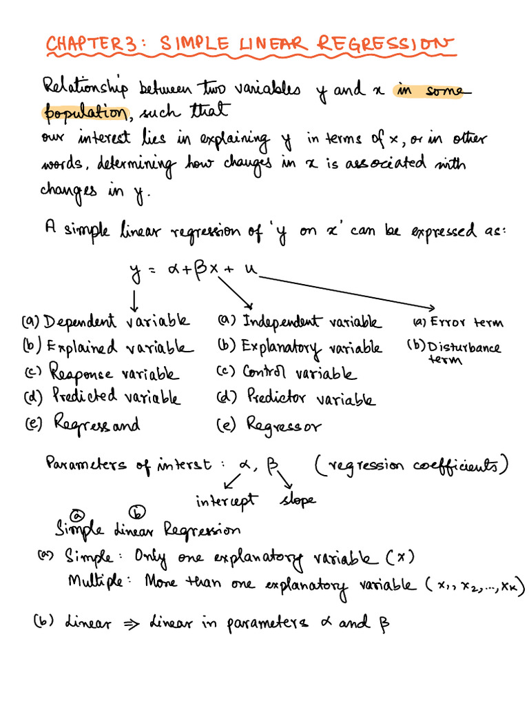 Topic 2 Simple Linear Regression Pdf