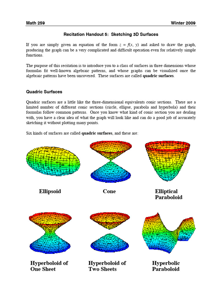 m259_w09_rhandout5 | PDF | Geometry | Mathematical Objects