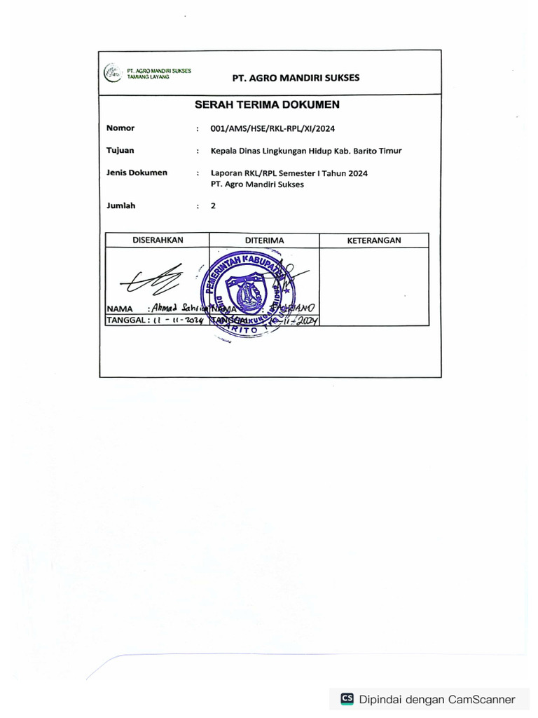 Serah Terima RKL-RPL Sem 1 2024 | PDF