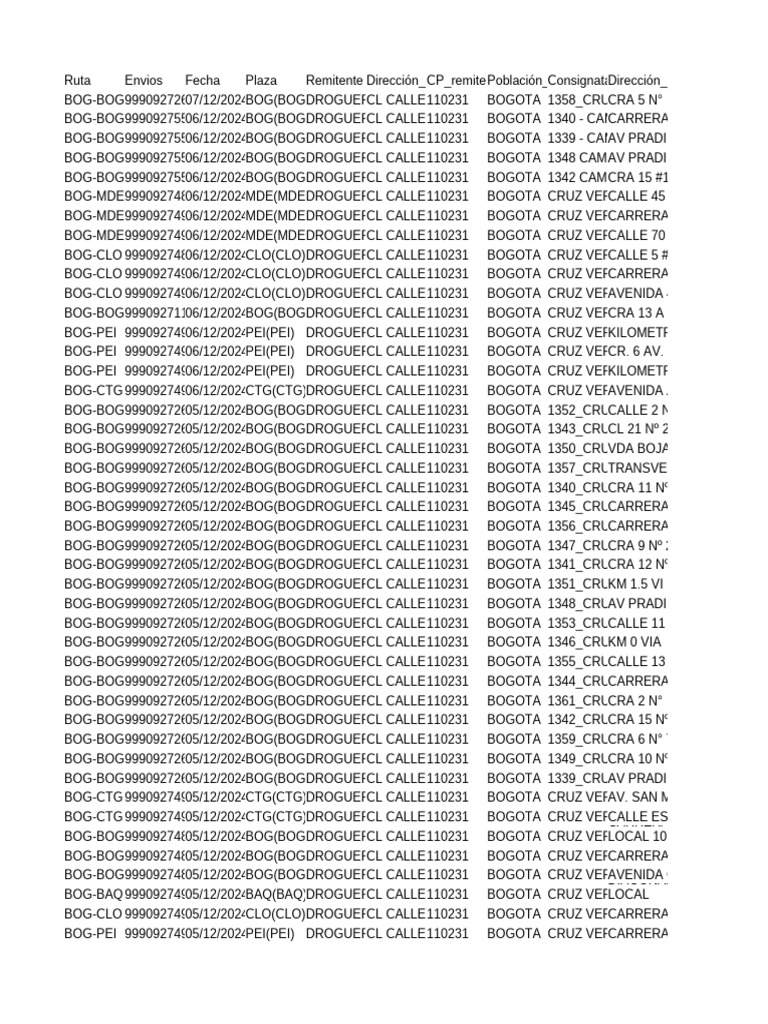 Exportar Datos | PDF | Bogotá