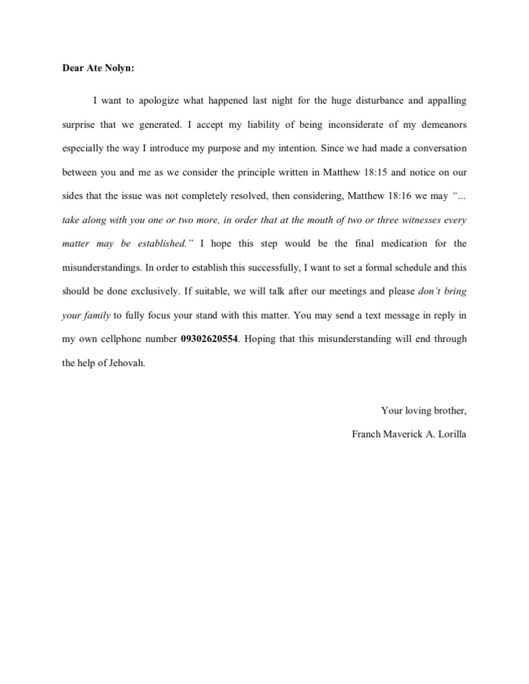 Dear Ate Arlyn Script | PDF