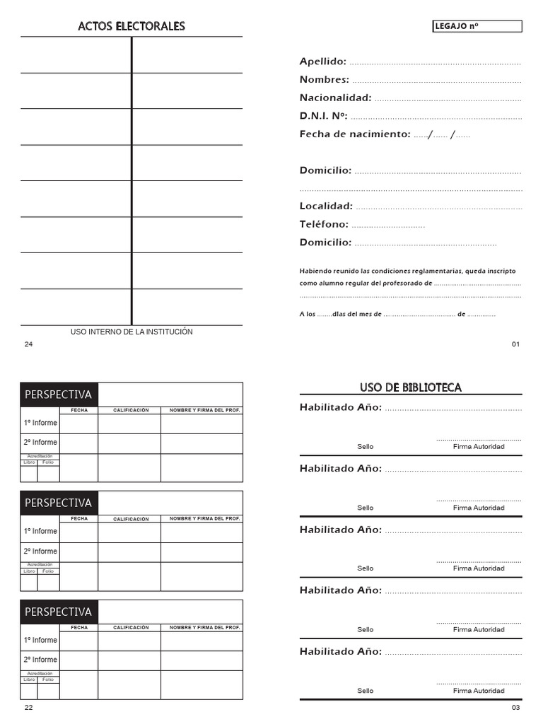 LIBRETA DE ESTUDIANTE (1) | PDF