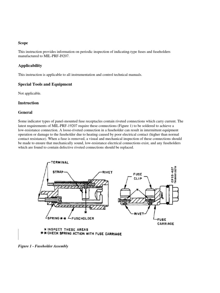 Fuse Inspection Criteria | PDF | Fuse (Electrical) | Rivet