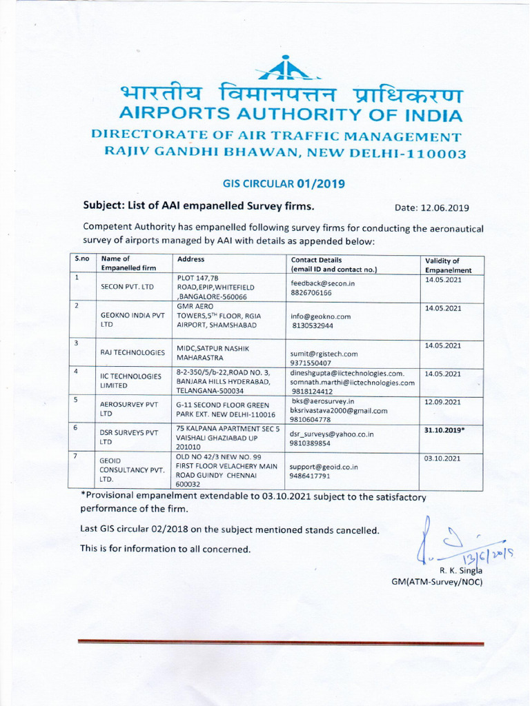 GIS Circular 01-2019 | PDF