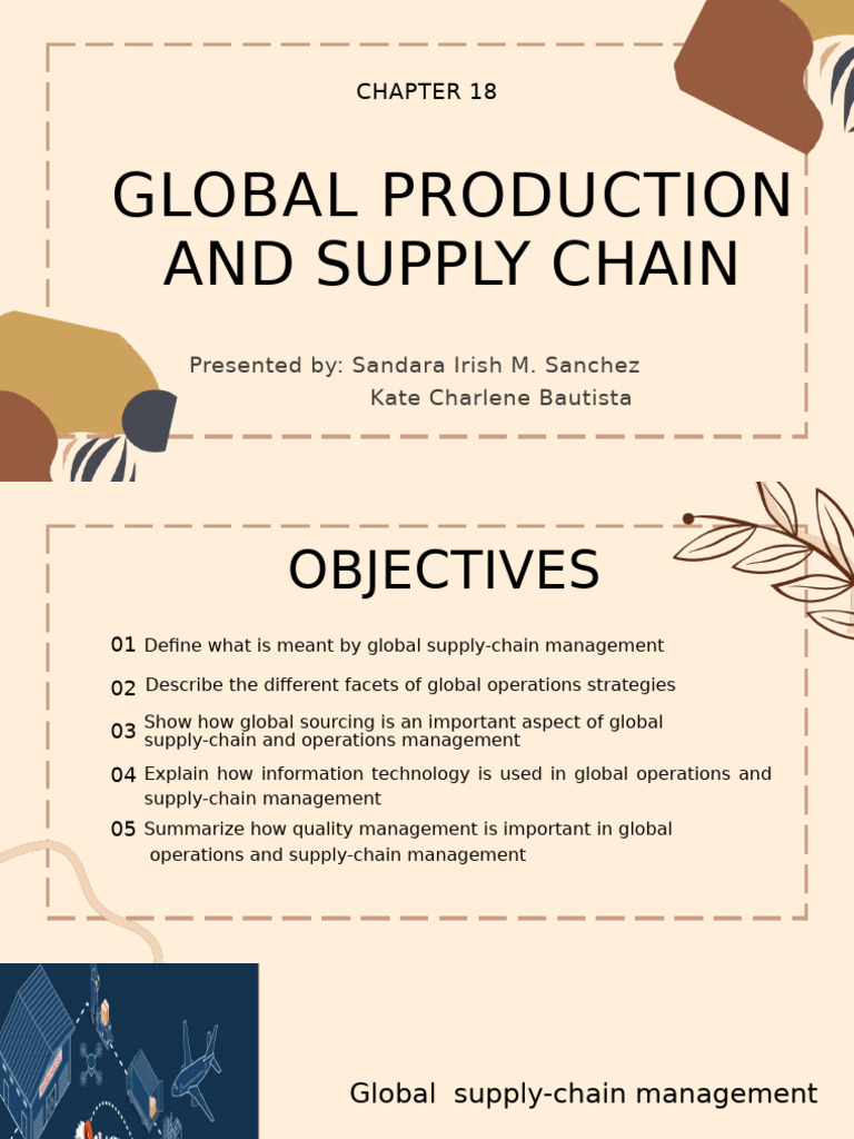 Global Supply Chain Management Overview | PDF | Lean Manufacturing ...