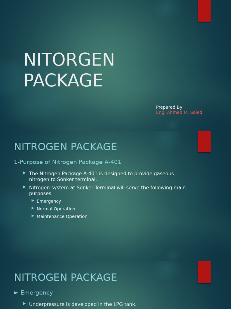 Nitrogen Package for Sonker Terminal | PDF | Valve | Pressure