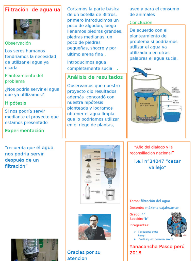 Filtración de Agua Ua | PDF