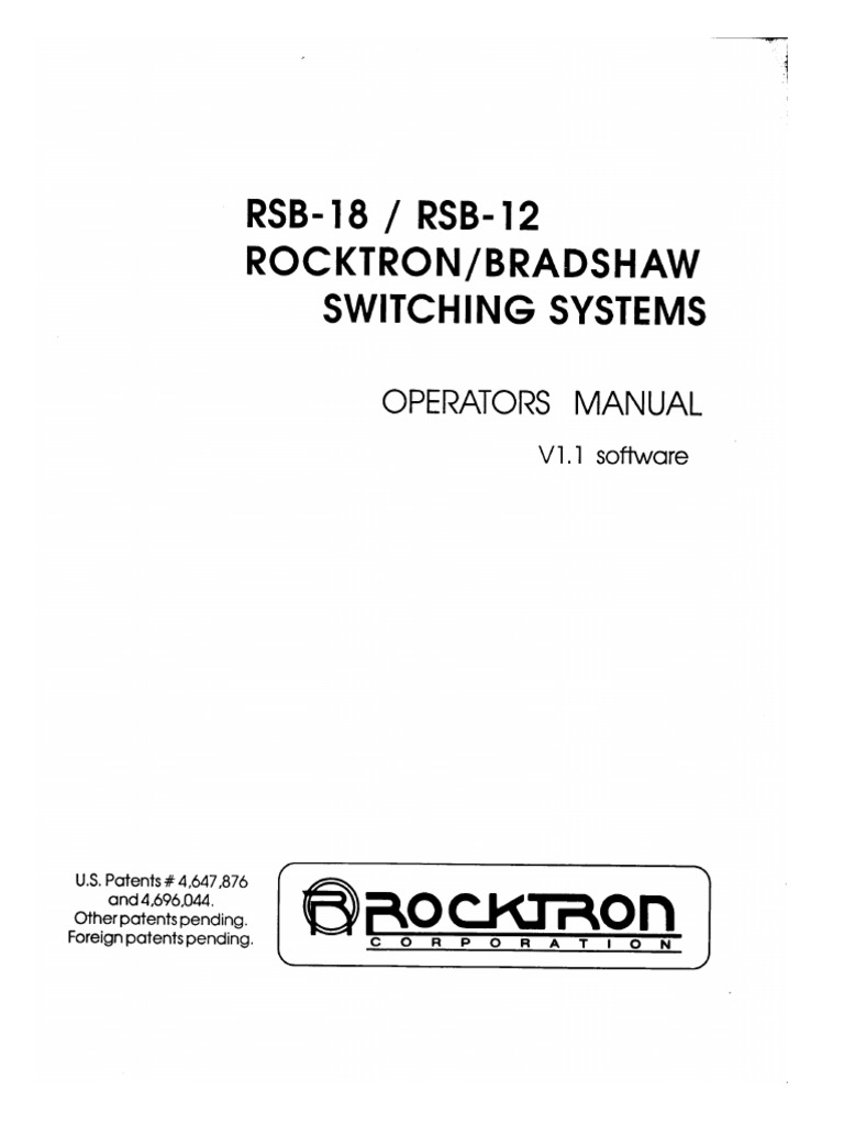 RSB V1 1 - Manual | PDF