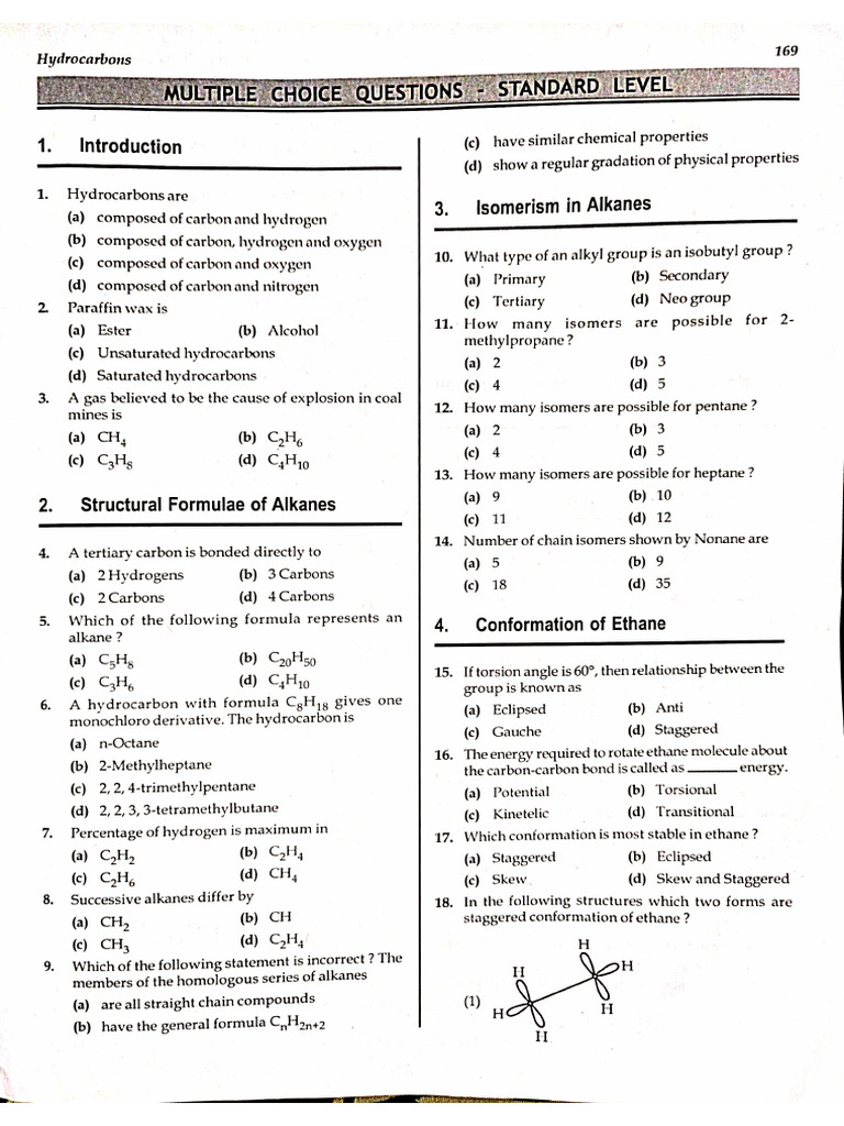 Alkanes & Alkenes | PDF