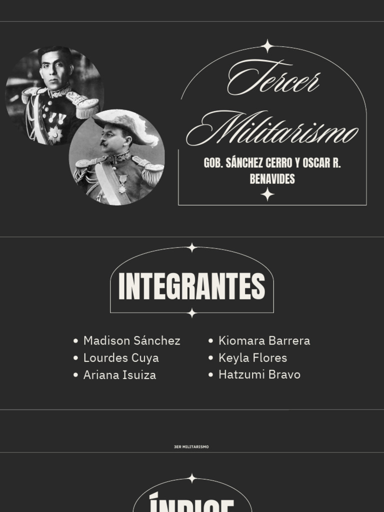 Características y causas del Tercer Militarismo | PDF | Perú | Ciencias ...