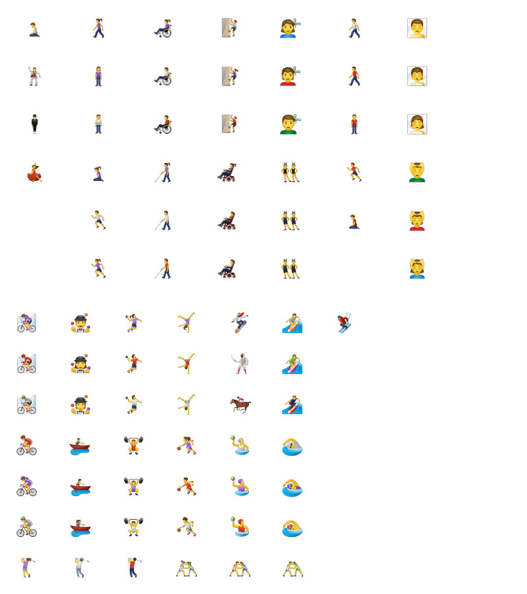 Emoji - Person Activity | PDF