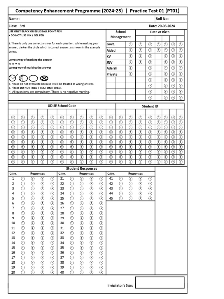 CEP PT 01 CLASS 3rd 20-08-2024 | PDF