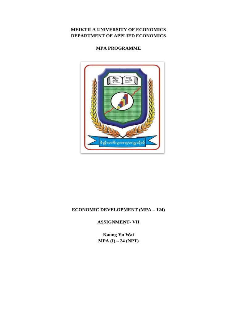 Individual Assignment - VII Kaung Yu Wai | PDF | Sustainability ...
