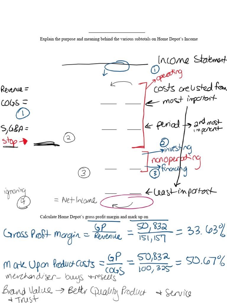 Income Statement Worksheet - Answers | PDF | Retained Earnings | Net Income