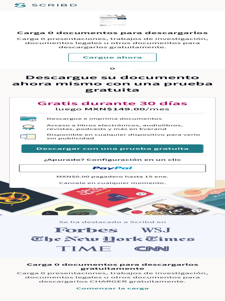 Elegir un plan Scribd | PDF