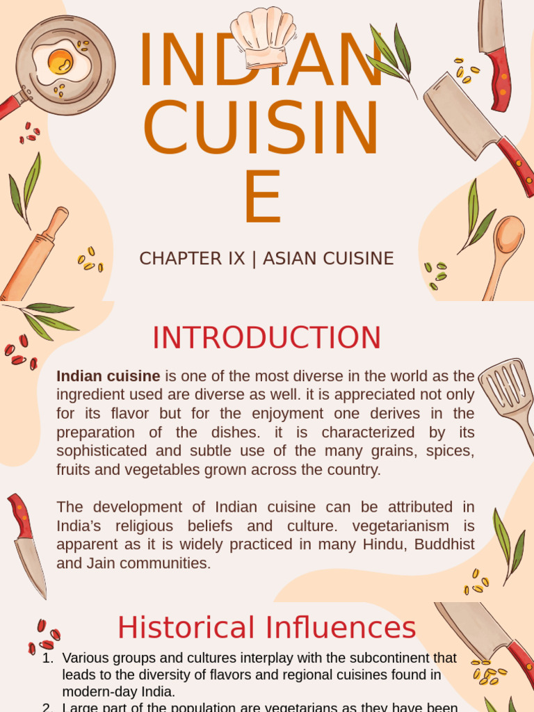 Indian Cuisine Chapter9 | PDF | Indian Cuisine | Cuisine