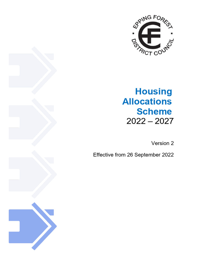 Housing Allocations Scheme 2022 2027 | PDF | Leasehold Estate ...