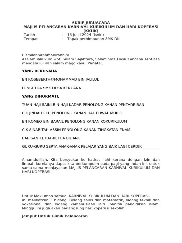 Skrip Juruacara | PDF