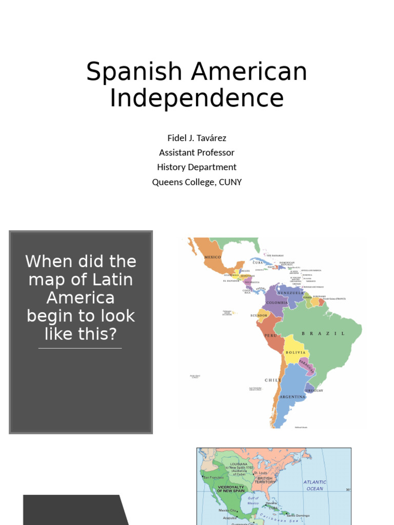 01 - Spanish American Independence | PDF | Spanish Empire | Central America