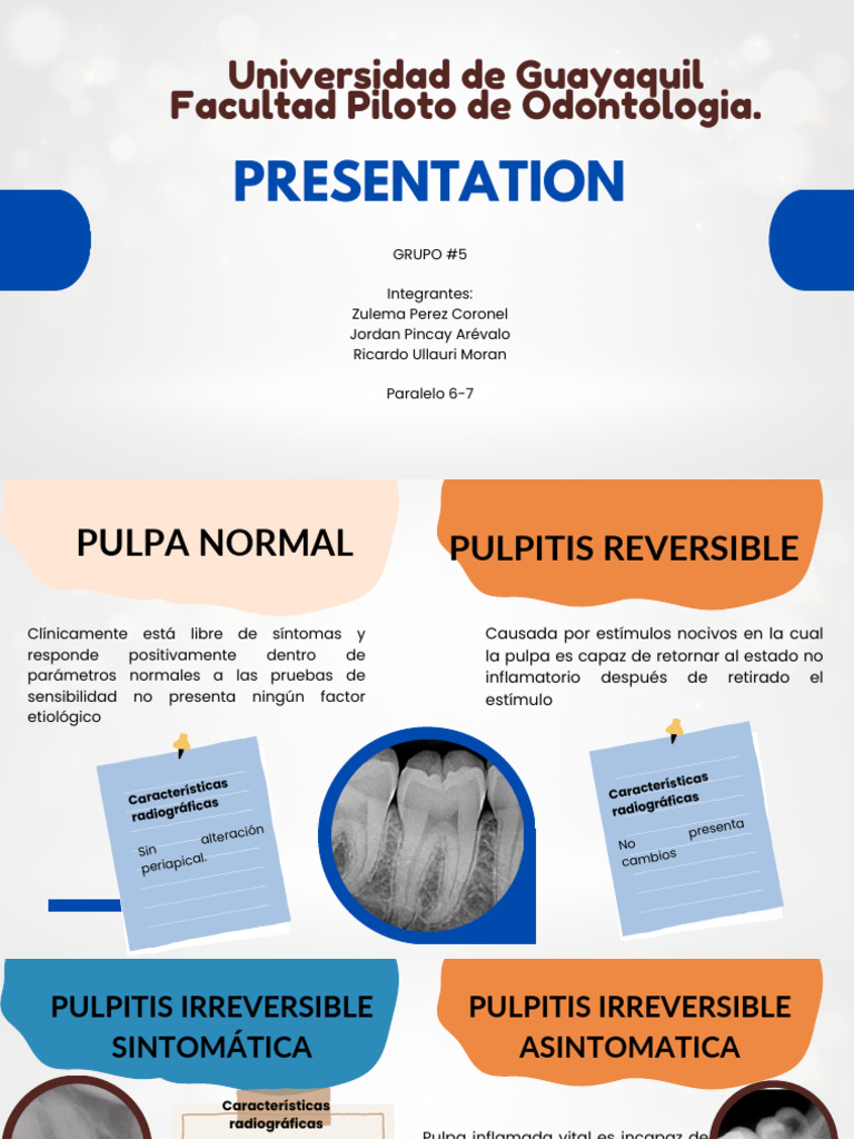 Pulpitis: Reversible e Irreversible | PDF | Especialidades Medicas | Medicina CLINICA