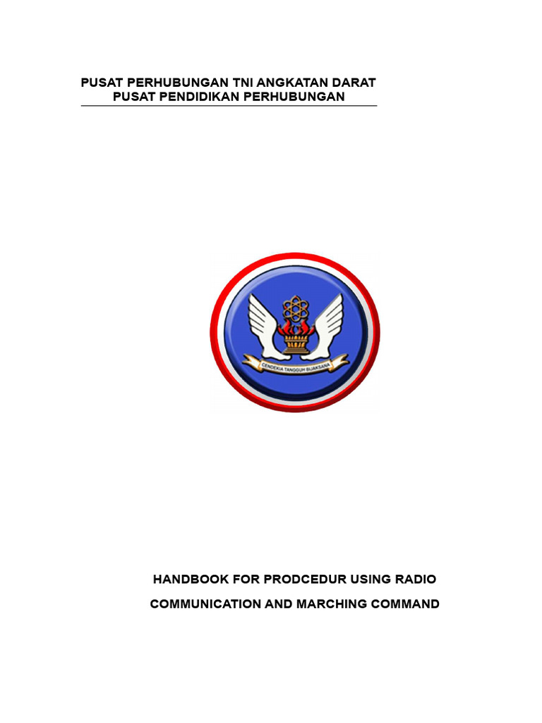 Handbook For Procedure Using Radio-Communication and Marching Command | PDF | Telecommunications ...